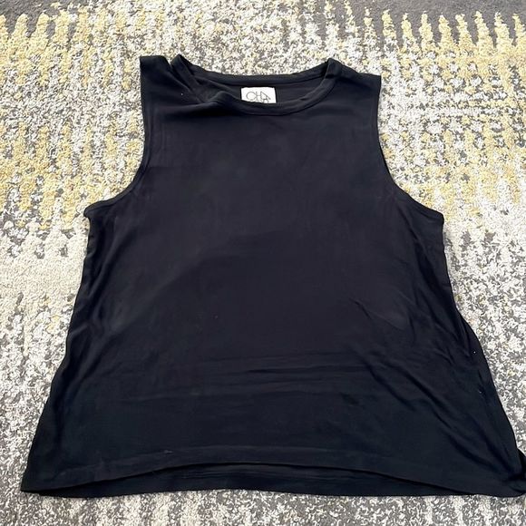 Chaser | Tops | Chaser Size M Black Oversized Underarm Tank New | Poshmark